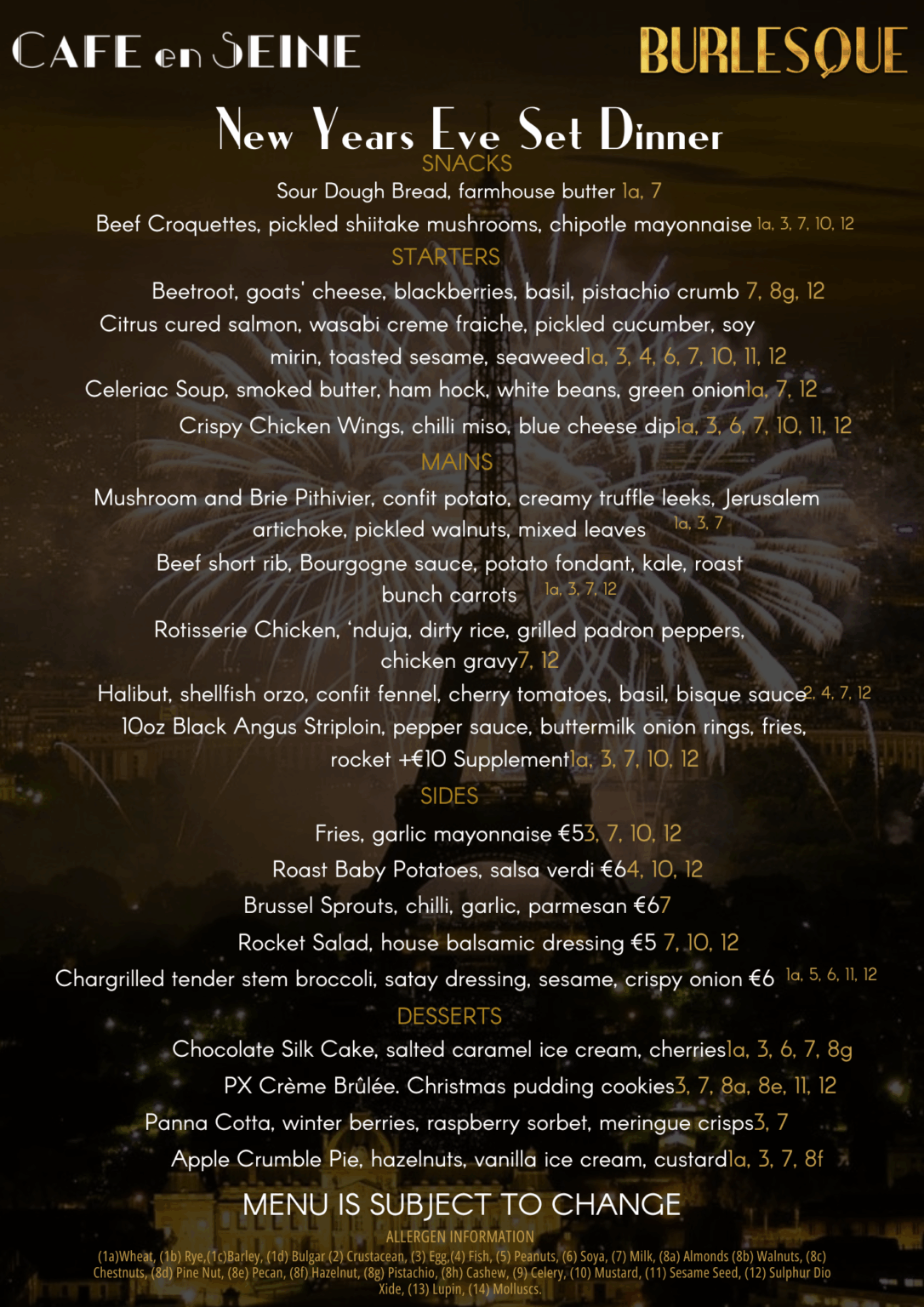 Café en Seine 2025 Burlesque New Years Eve Party - WavTickets